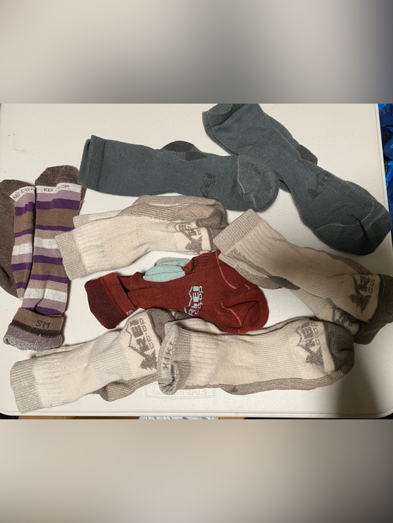 Eddie Bauer | Accessories | 8 Pairs Pre Owned Rei Hiking Socks Pre ...
